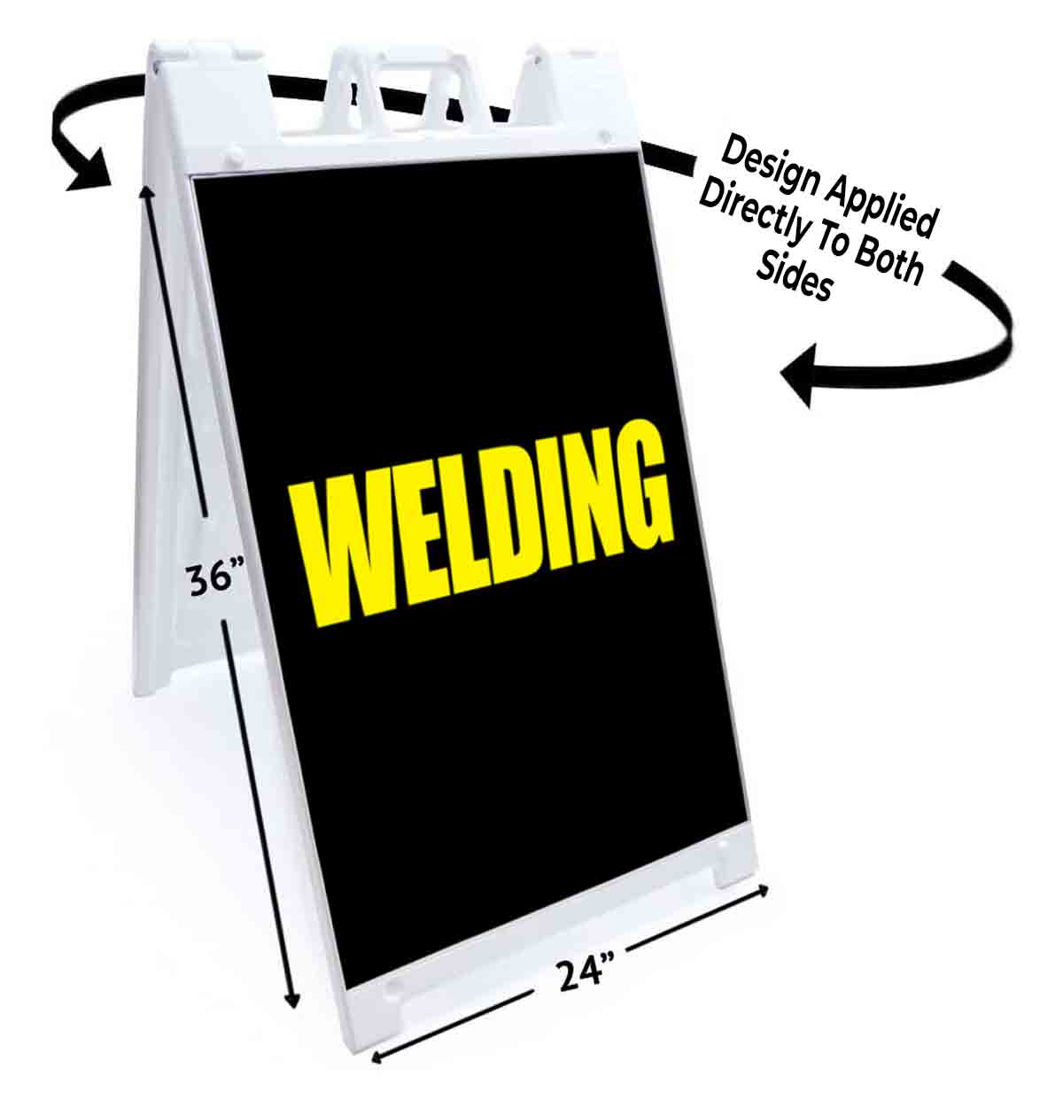 WELDING Signicade 24x36 Aframe Sidewalk Decal Sign Banner REPAIRS ...