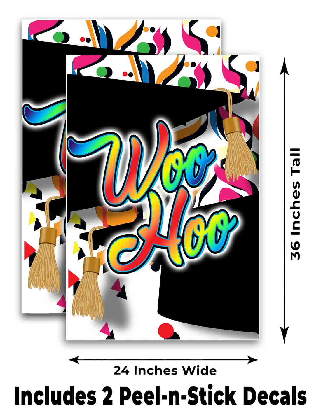 WOO HOO Signicade 24x36 Aframe Sidewalk Decal Sign Banner PARTY ...