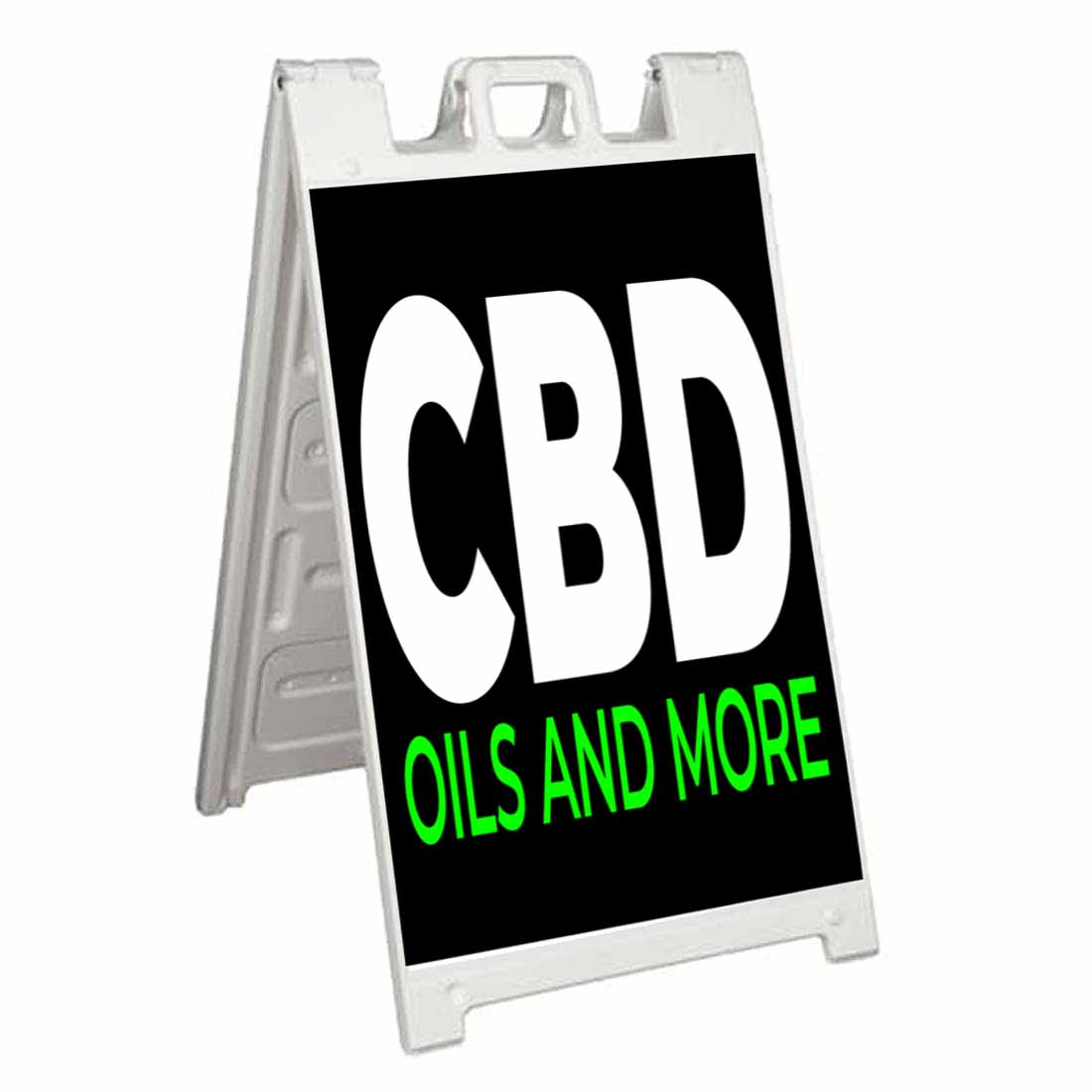 CBD Oils And More (24" X 36") Standard A-Frame Signicade, Includes ...