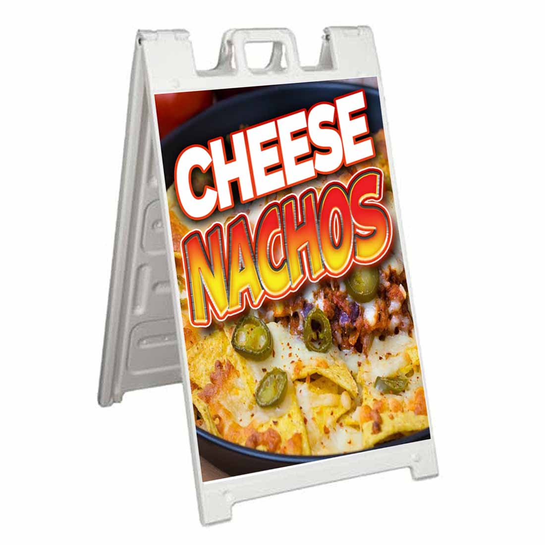 Cheese Nachos (24" X 36") Standard A-Frame Signicade, Includes Decal ...
