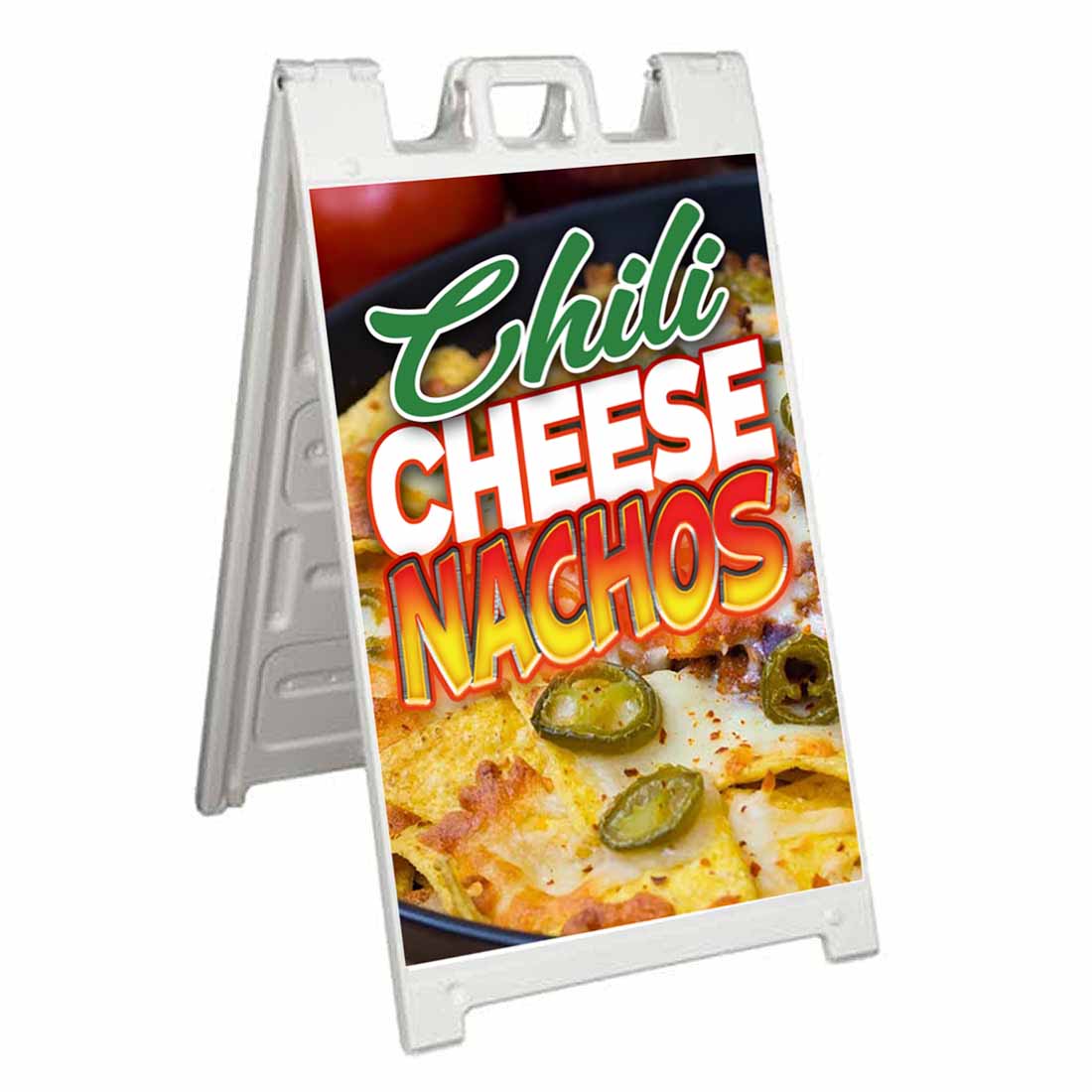 Chili Cheese Nachos (24" X 36") Standard A-Frame Signicade, Includes ...