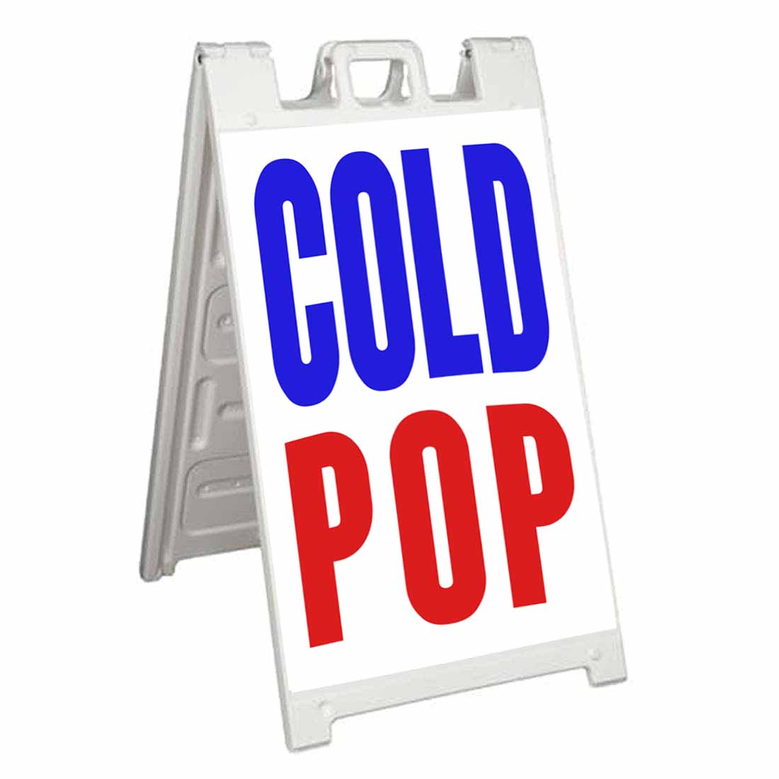 Cold Pop (24" X 36") Standard A-Frame Signicade, Includes Decal Applied ...