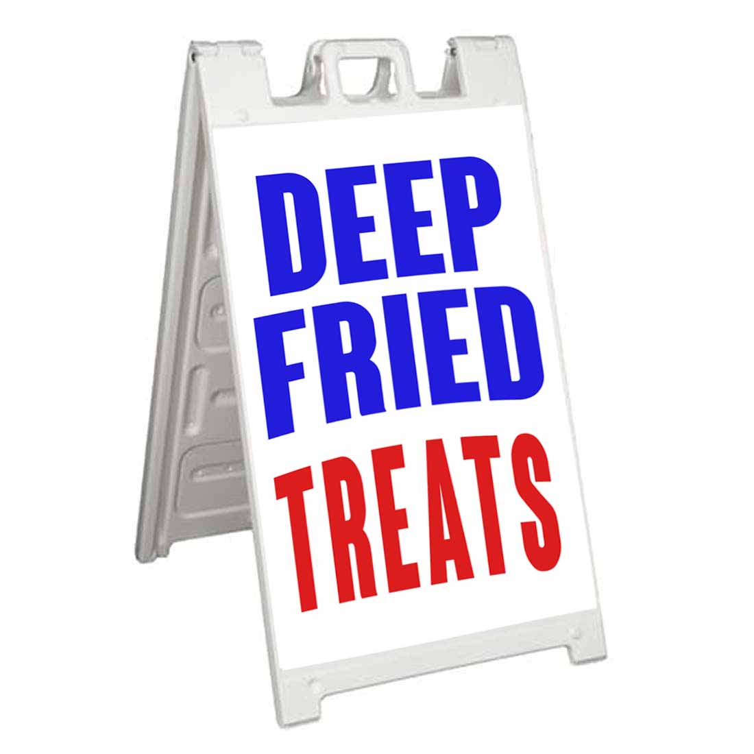 Deep Fried Treats (24" X 36") Standard A-Frame Signicade, Includes ...